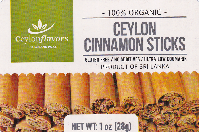 Ceylon Cinnamon Sticks - 3" fine cut, 28g (1oz) - C5 Premium Special G